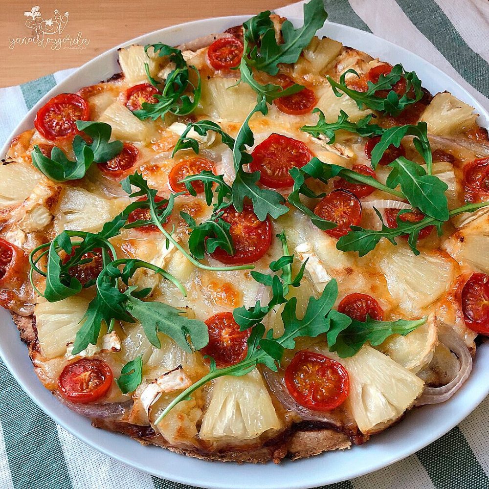 PIZZA CON BASE DE POLLO - COCINANDOMELAVIDA por Vanessa Venturas