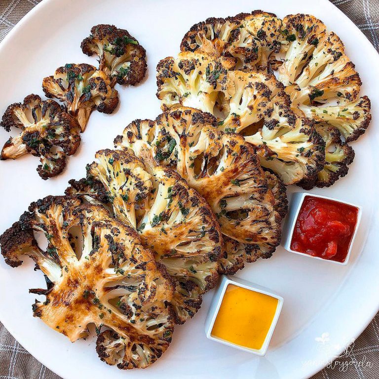 Filetes de coliflor al horno