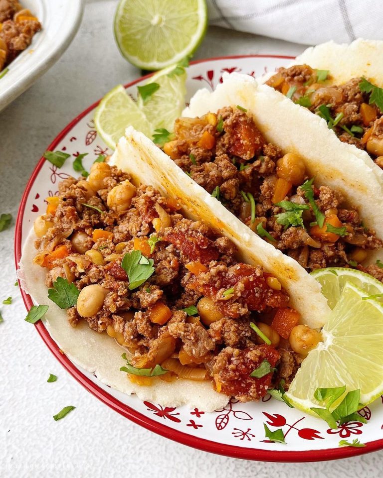 TACOS DE TERNERA CON GARBANZOS - COCINANDOMELAVIDA