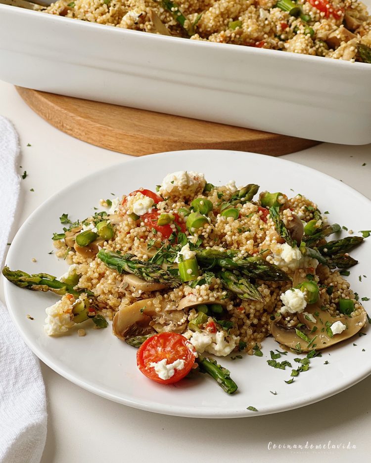 QUINOA AL HORNO CON VERDURAS